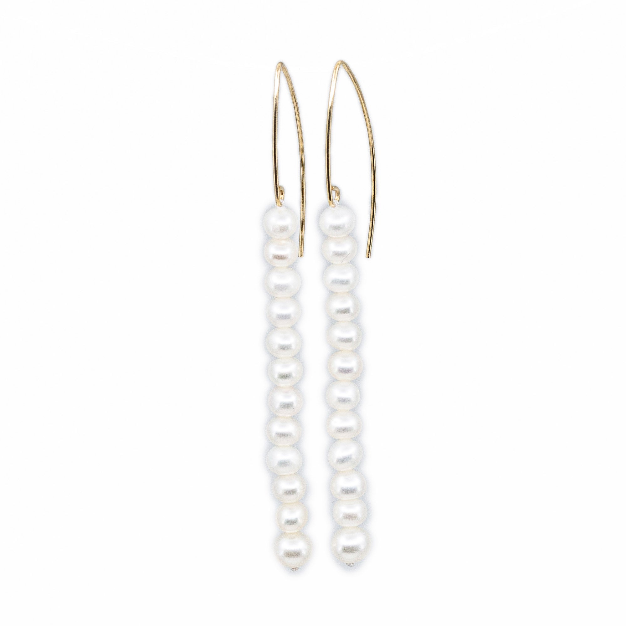 Anela - Gold-Tone Freshwater Pearl Drop Earrings – The Freshwater Pearl ...